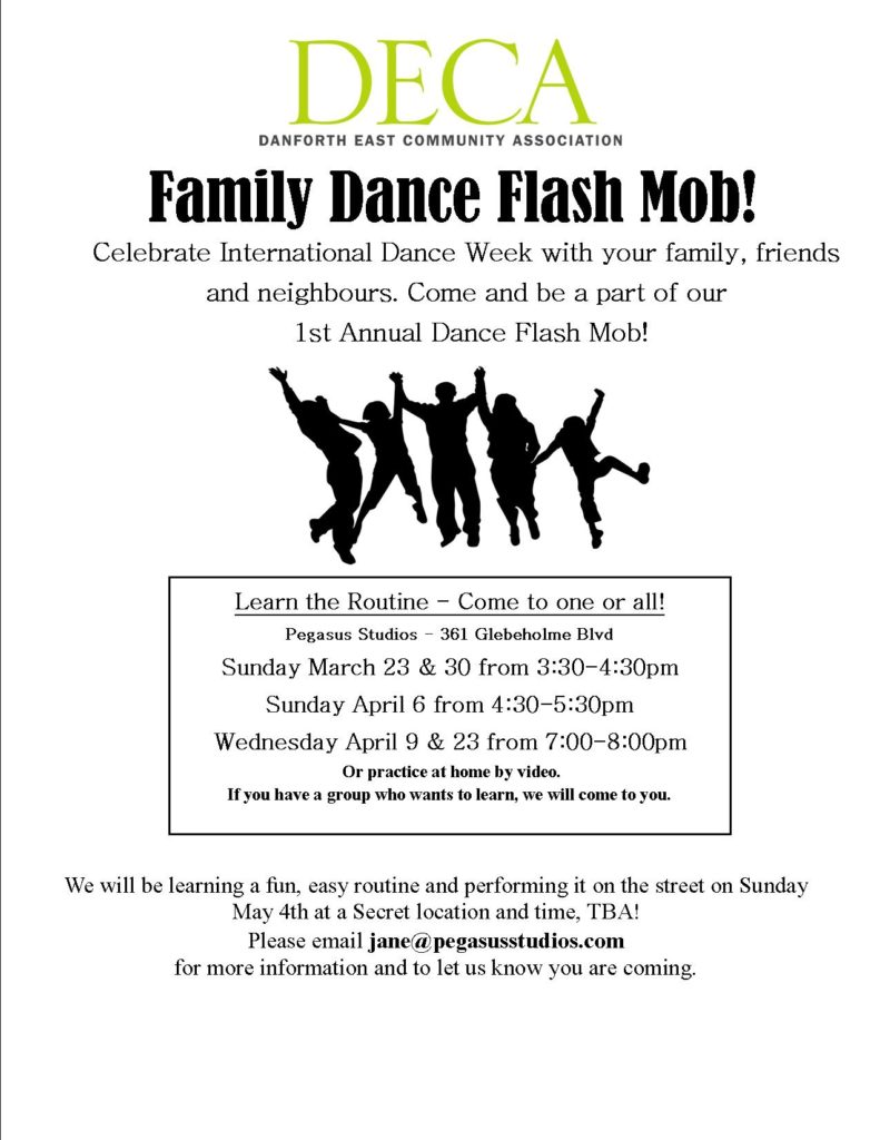 Dance! Dance! Dance! DECA Family Dance Flash Mob! – Danforth East ...