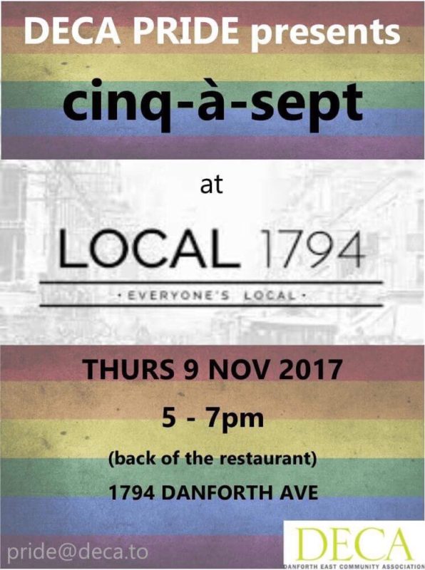 Upcoming DECA Events – Danforth East Community Association